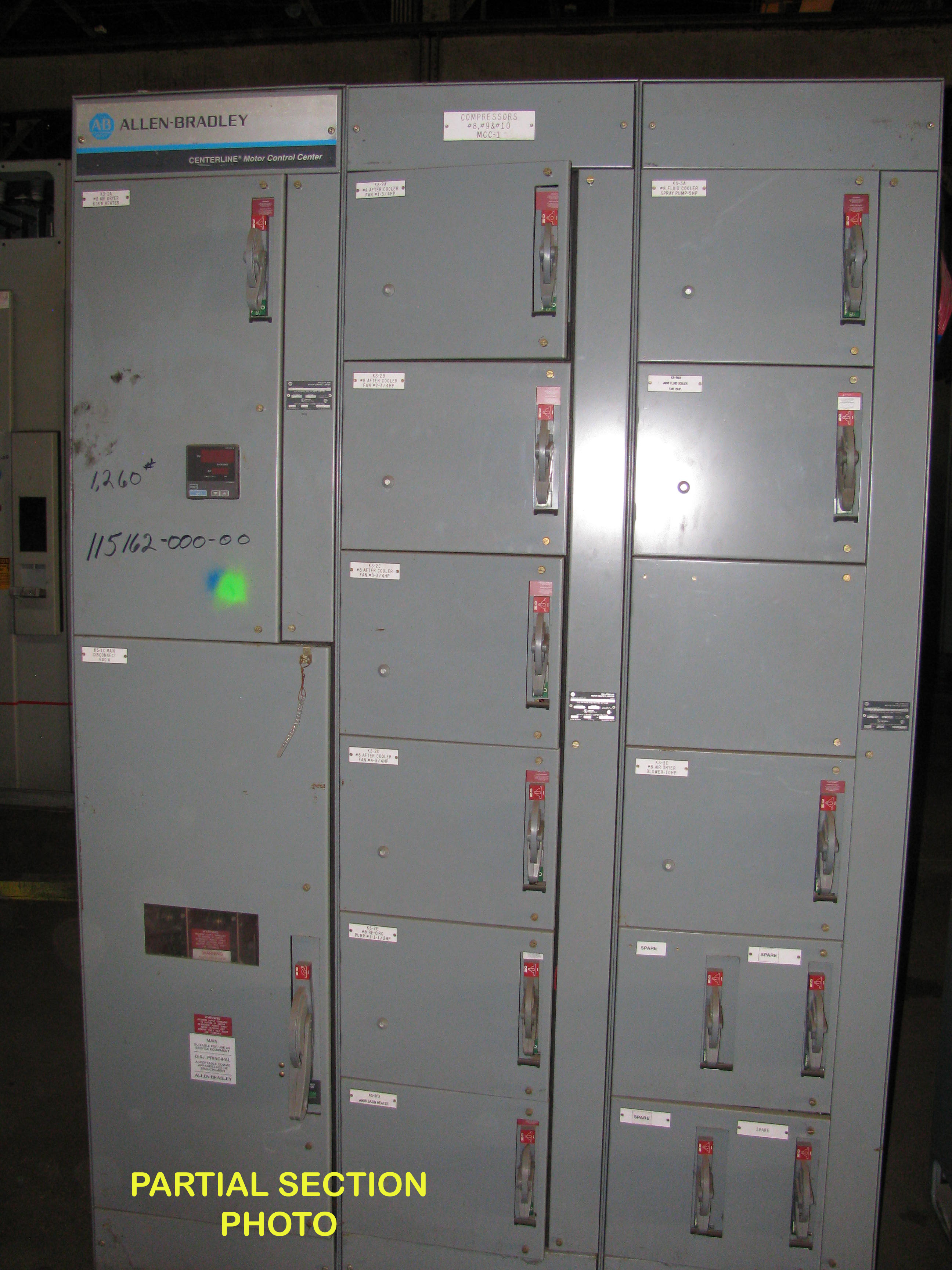 Allen Bradley Mcc Bucket Dimensions