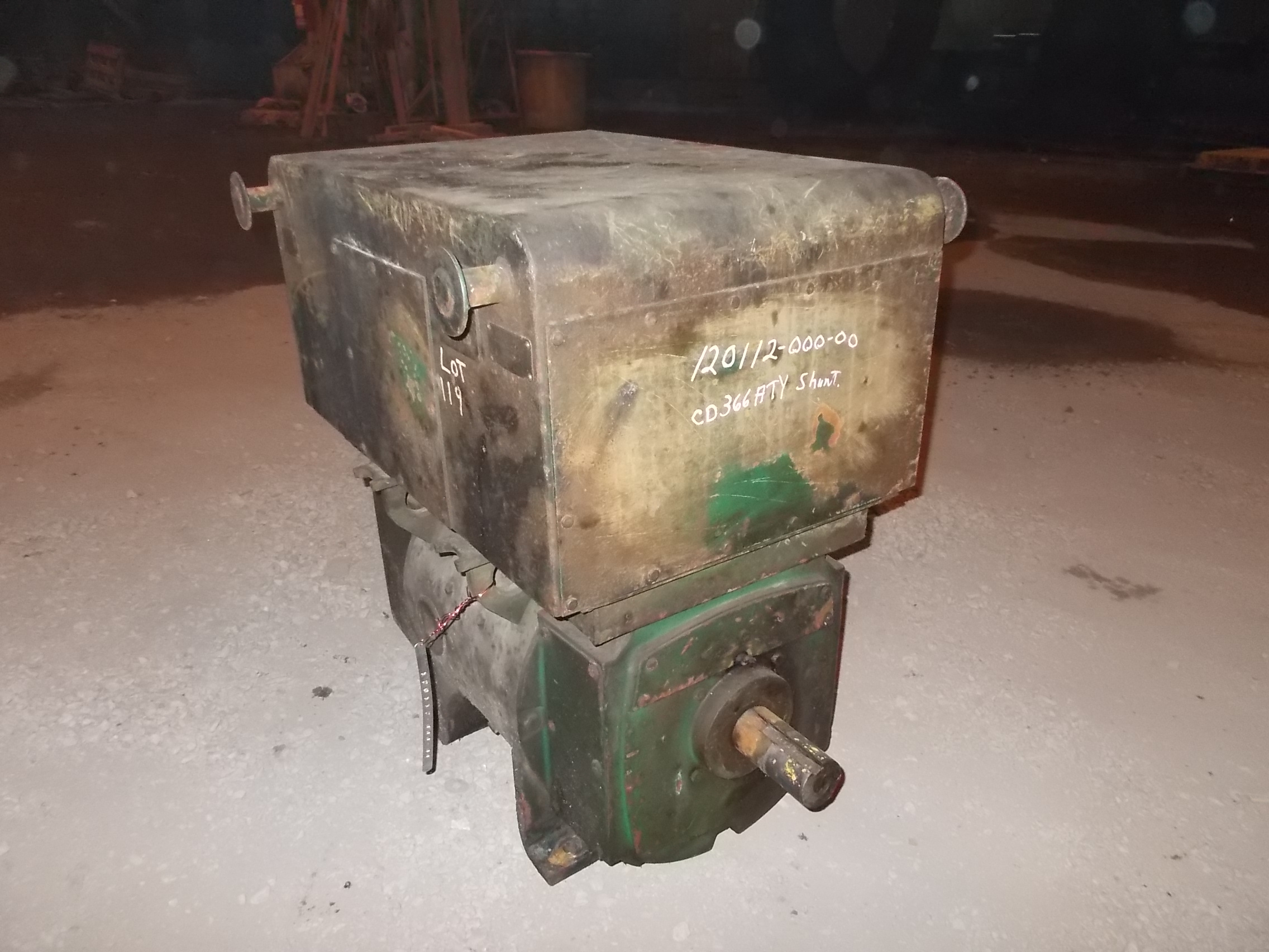 75 HP, 1750/2000 RPM, 500 VOLT, GENERAL ELECTRIC, CD366ATY, SHUNT, USED ...