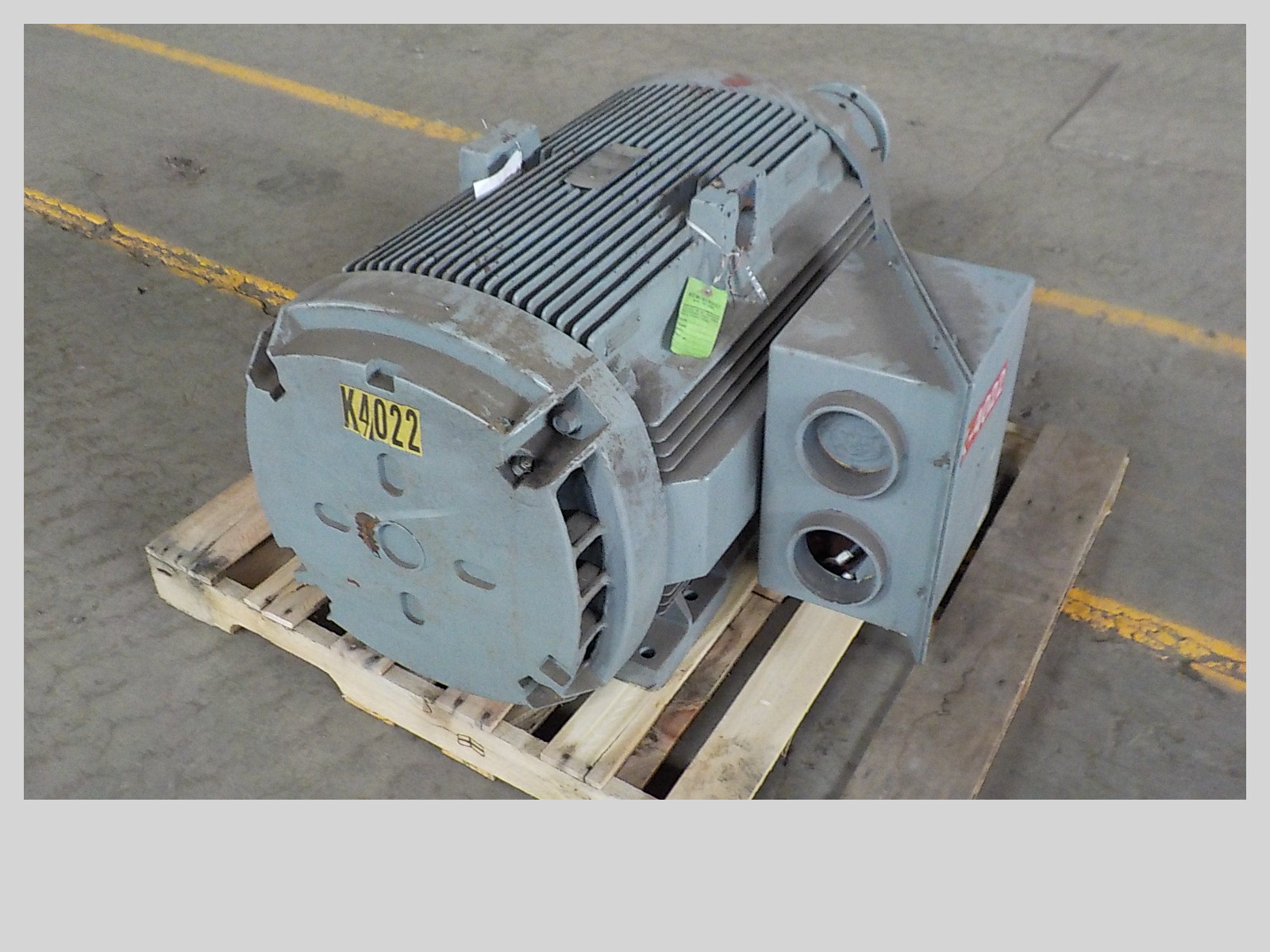 350 HP, 1785 RPM, 460V, GENERAL ELECTRIC, 449TZ, INDUCTION AC MOTOR