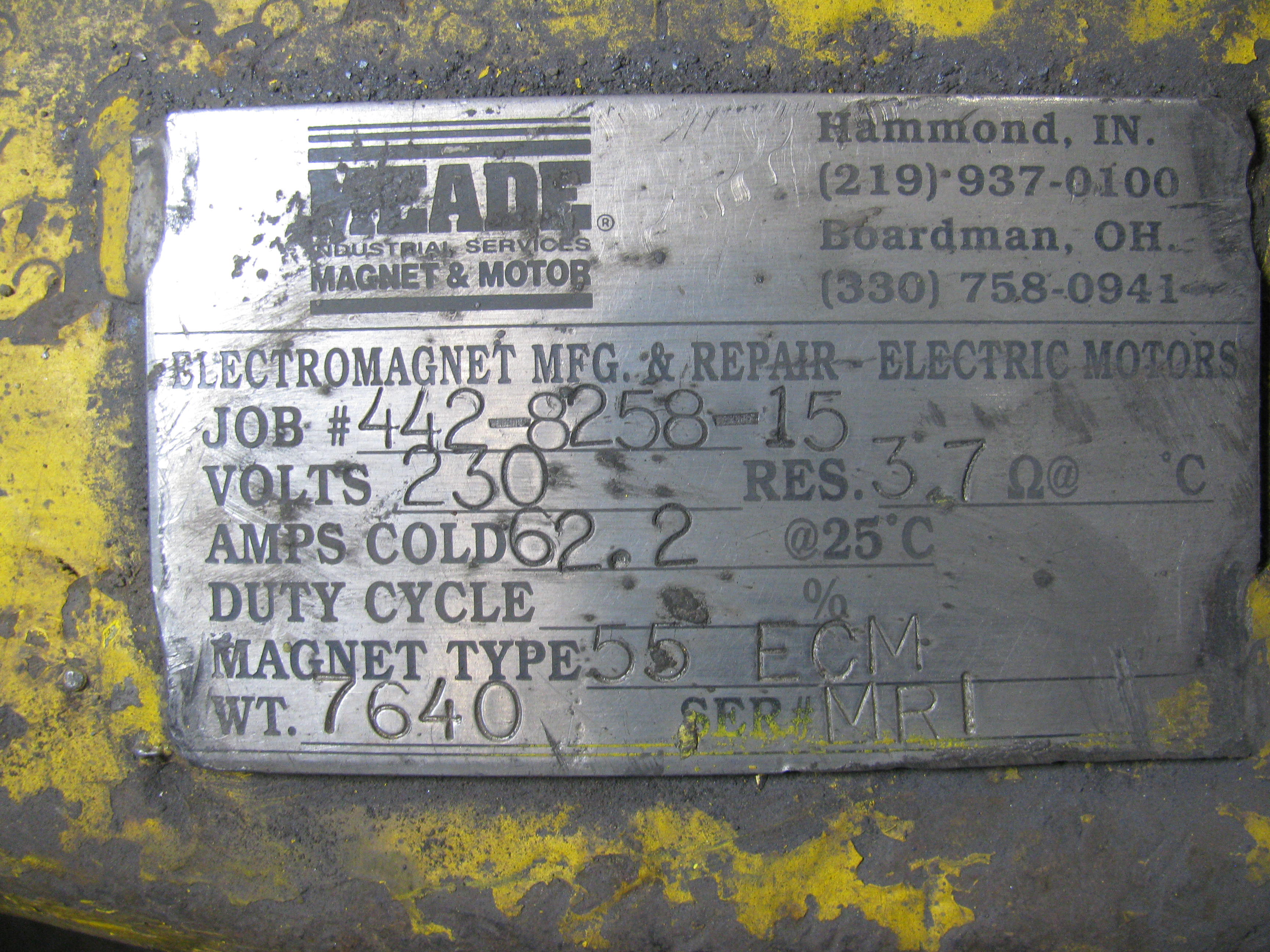 55" MAGNETECH ROUND SCRAP MAGNET