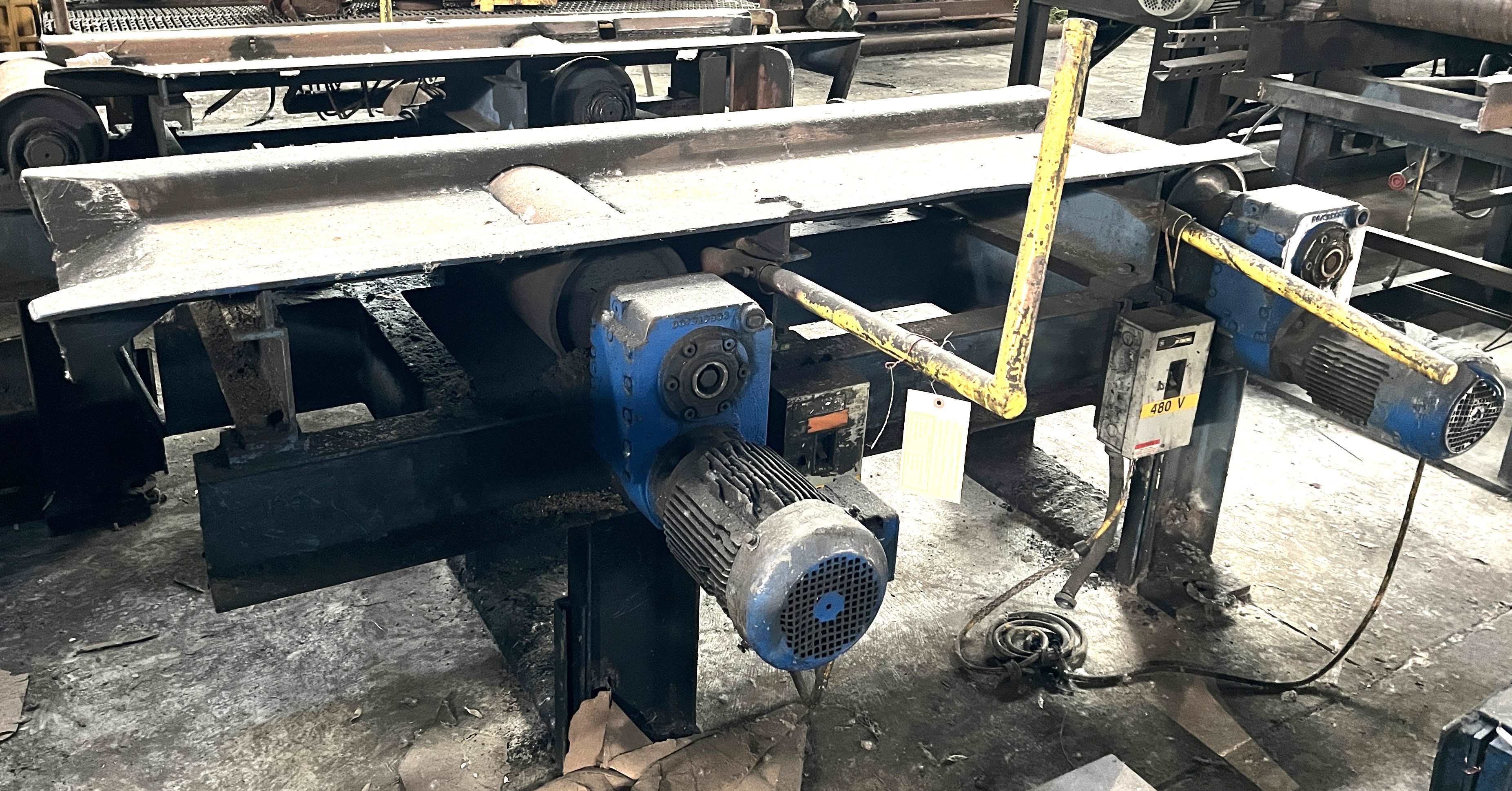 65 FEET OF INDIVIDUALLY DRIVEN ROLLS WITH KICKOFF - 9" DIA X 15" FACE ...